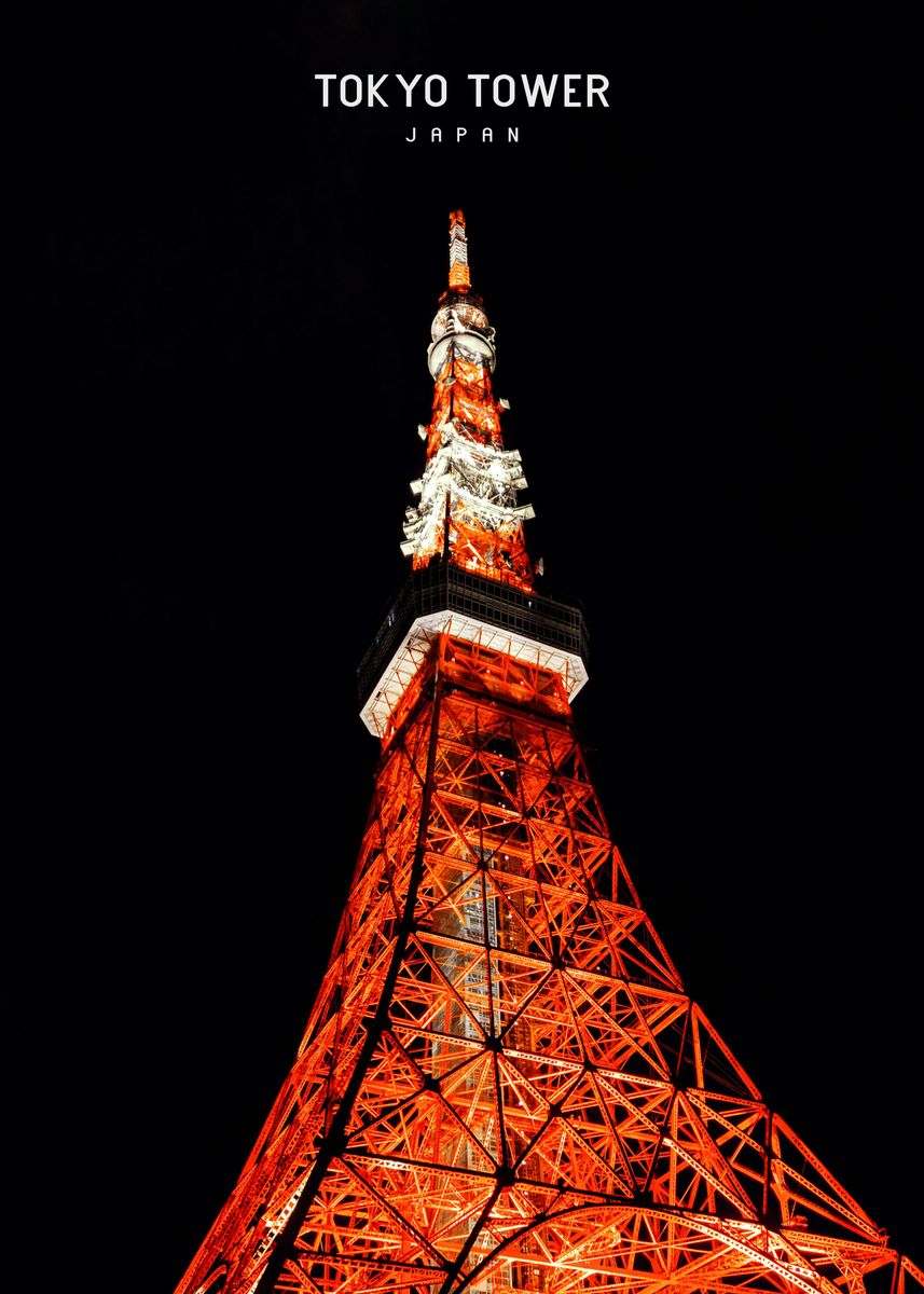 'Tokyo Tower ' Poster by Travel Addict | Displate