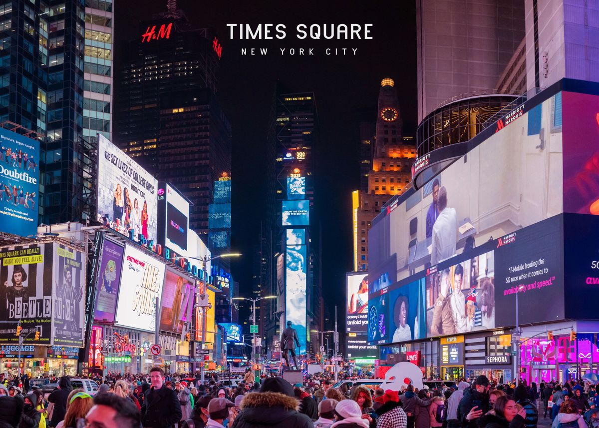 'Times Square ' Poster by Famous City | Displate