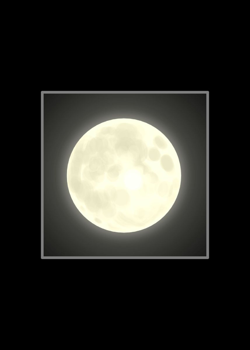 'full moon' Poster, picture, metal print, paint by Amazing Artist ...