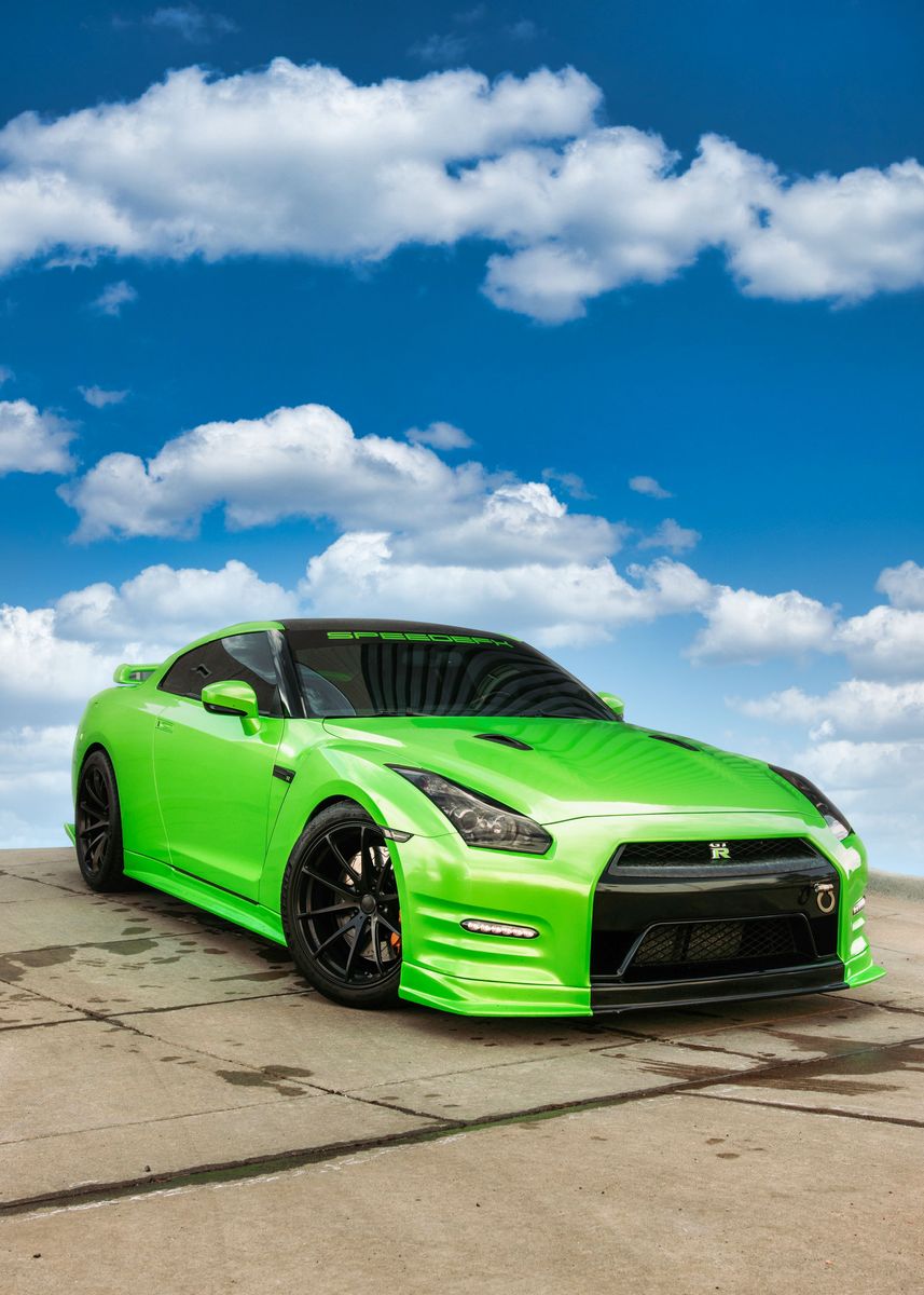 'nissan skyline r35 gtr' Poster, picture, metal print, paint by ...