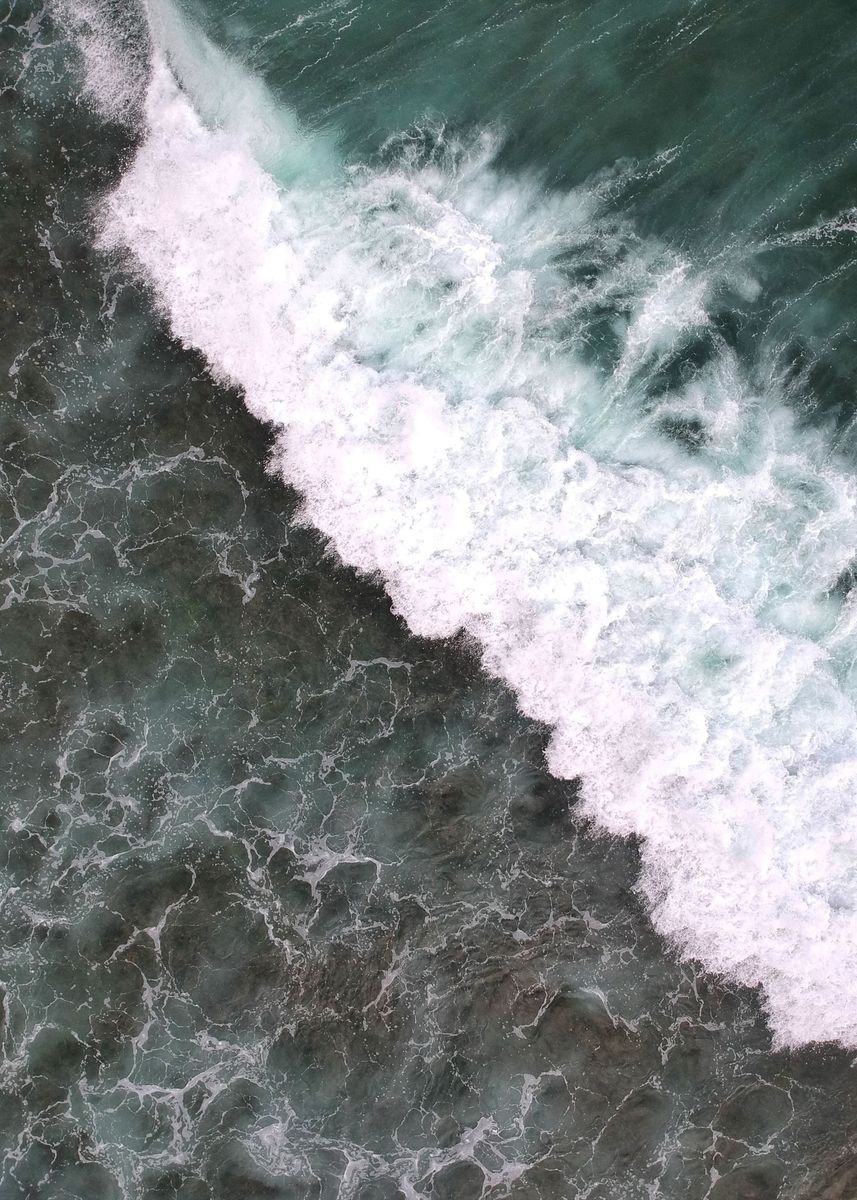 'Crashing Waves' Poster, picture, metal print, paint by Conceptual ...