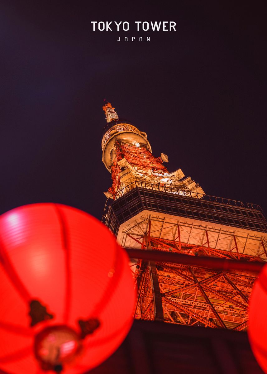 'Tokyo Tower ' Poster, picture, metal print, paint by Travel Addict ...