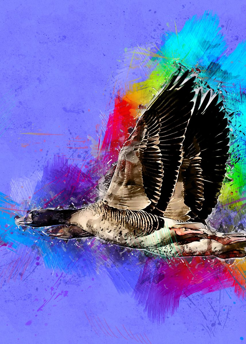 'Goose 17' Poster by TaTu Art | Displate