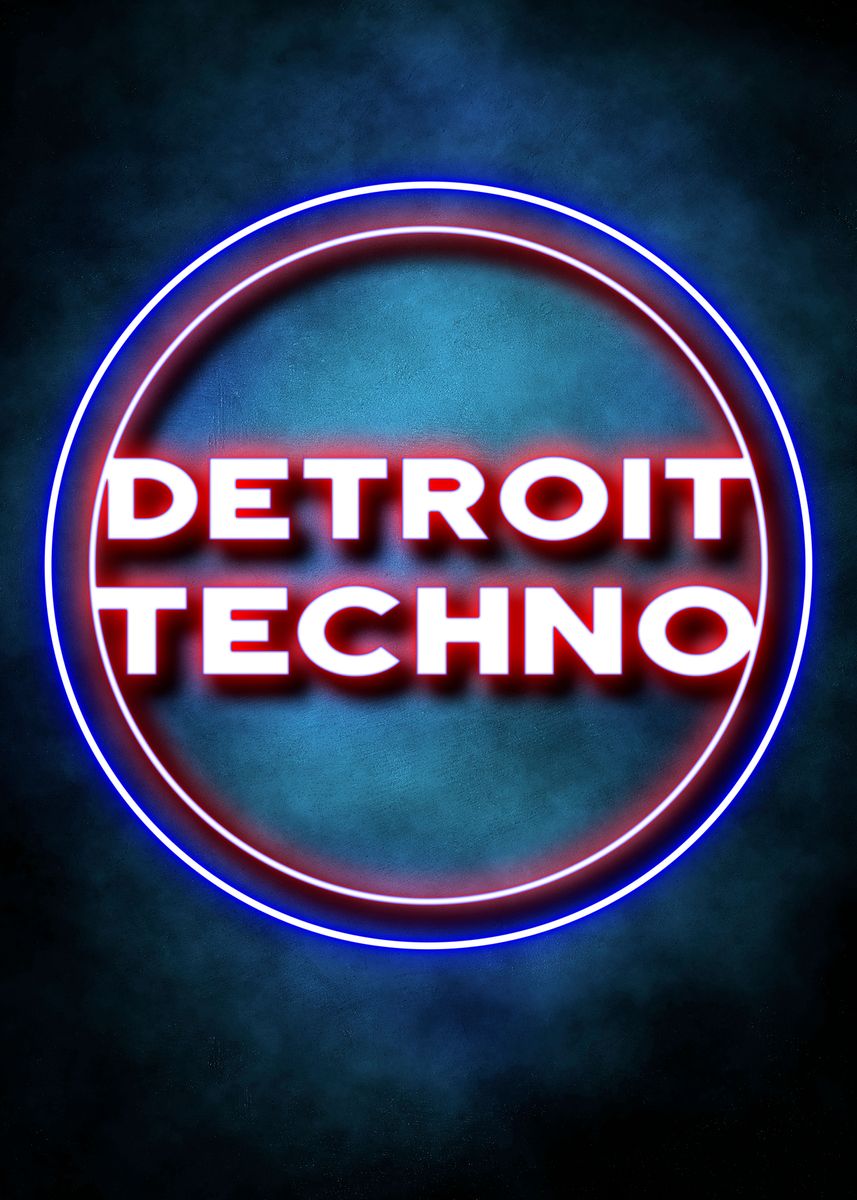 'DETROIT TECHNO SOUND' Poster by KIMIDIGI | Displate