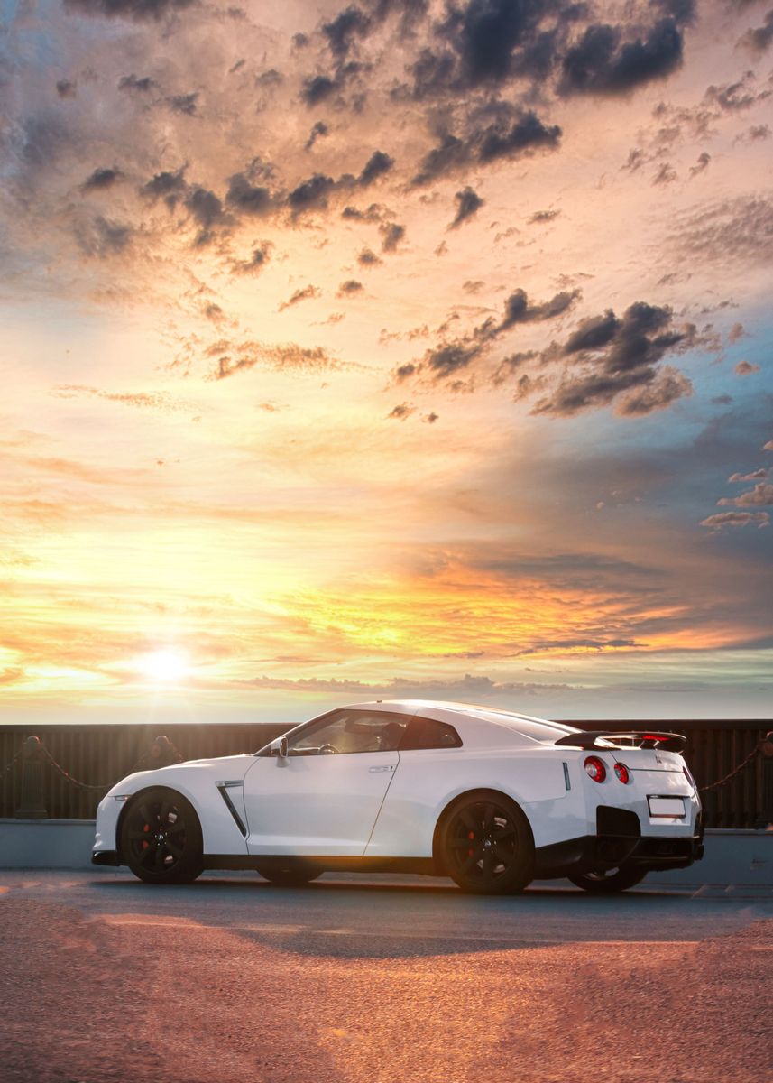 'nissan skyline r35 gtr' Poster, picture, metal print, paint by ...