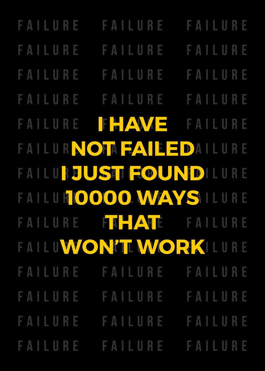 'Failure' Poster, picture, metal print, paint by tobirama senju | Displate