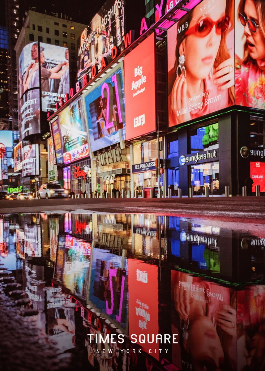 'Times Square ' Poster by Famous City | Displate