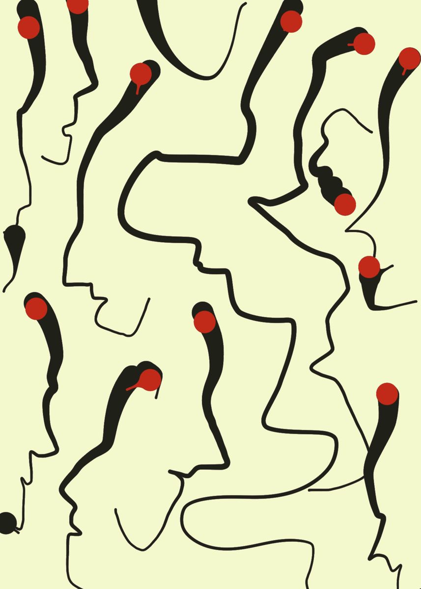 'THE FACE' Poster, picture, metal print, paint by muh arie | Displate