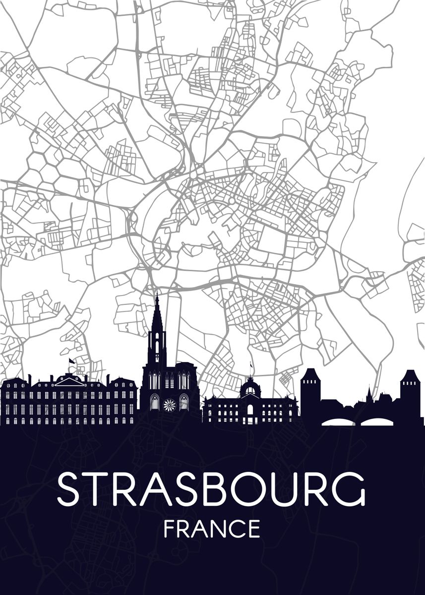 'Strasbourg' Poster by Urrutia German | Displate