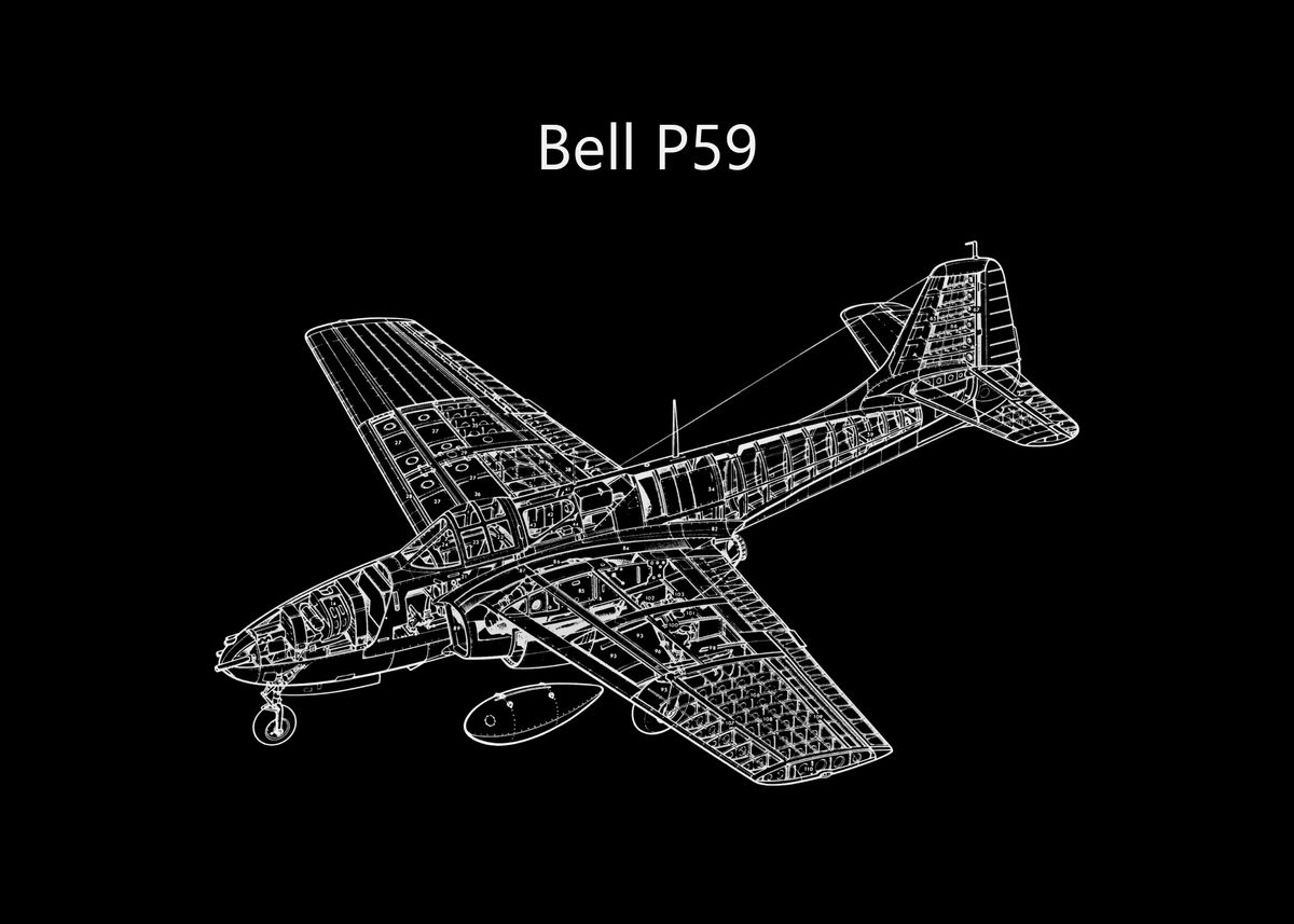 'Bell P59 ' Poster by Number Nine | Displate
