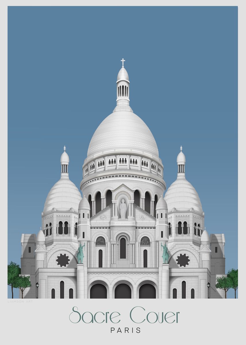 'Sacre Coeur' Poster, picture, metal print, paint by Dina Liamson ...