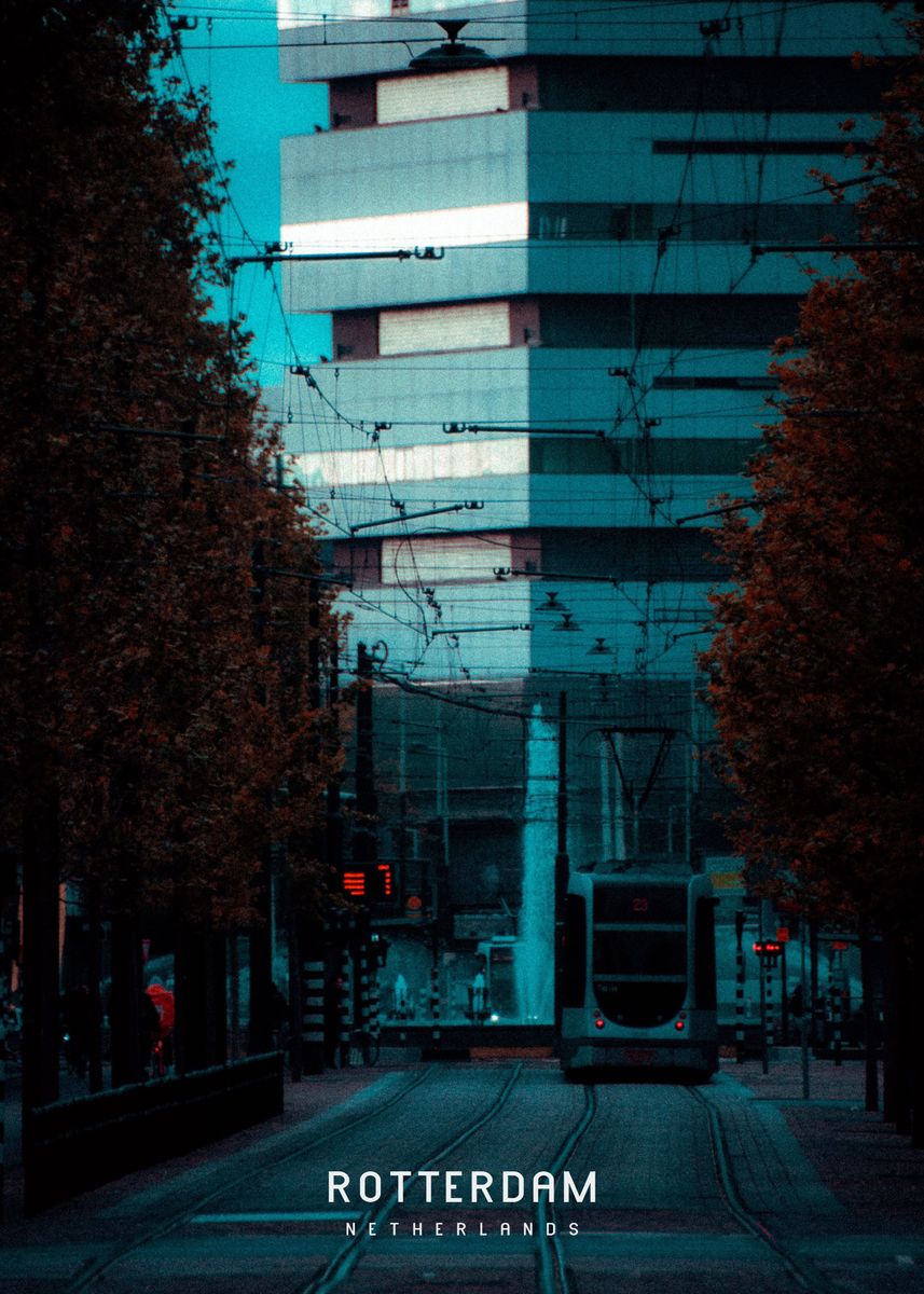 'Rotterdam ' Poster, picture, metal print, paint by Big City | Displate
