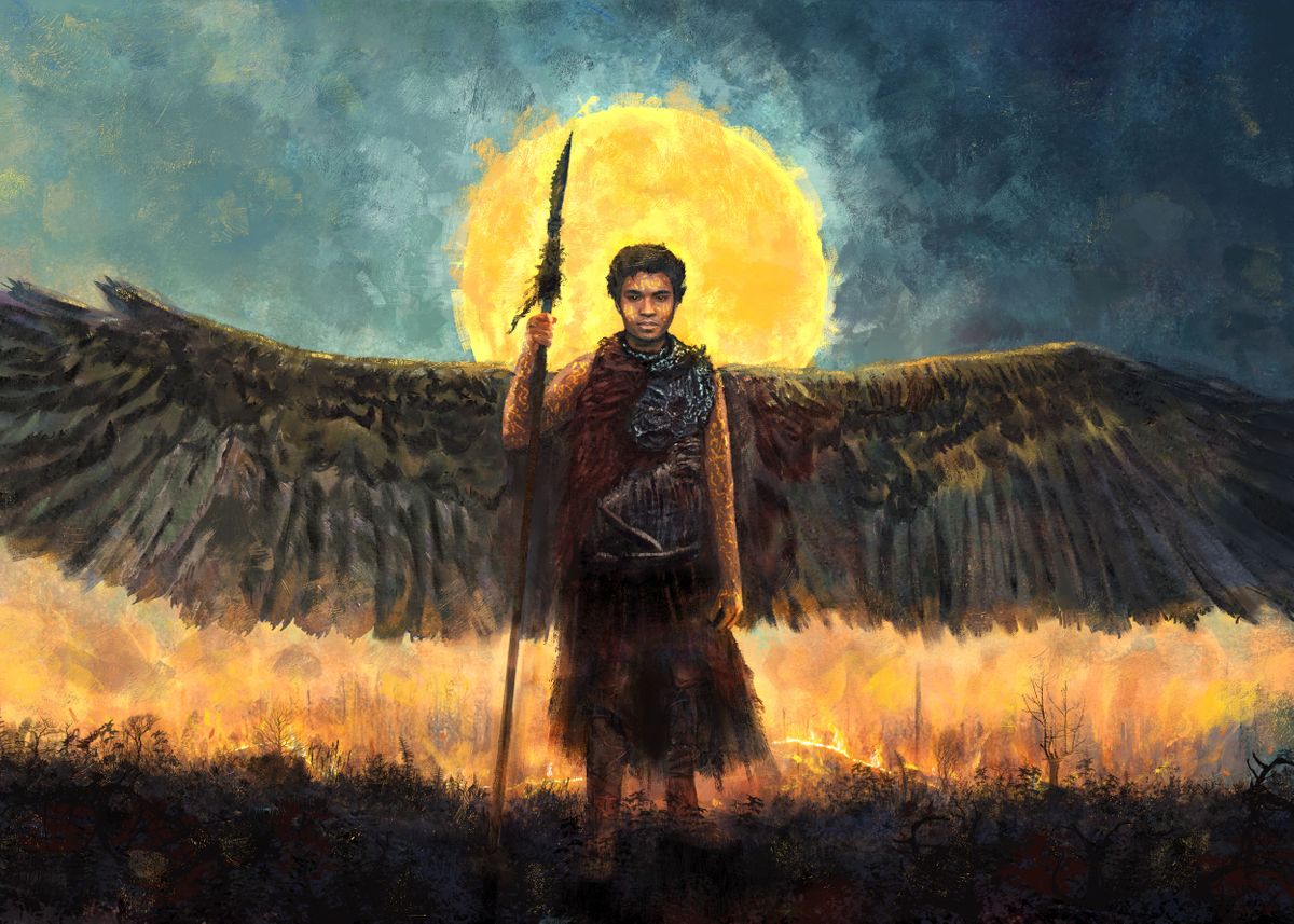 'Angel at dawn' Poster by Nathan Colot | Displate