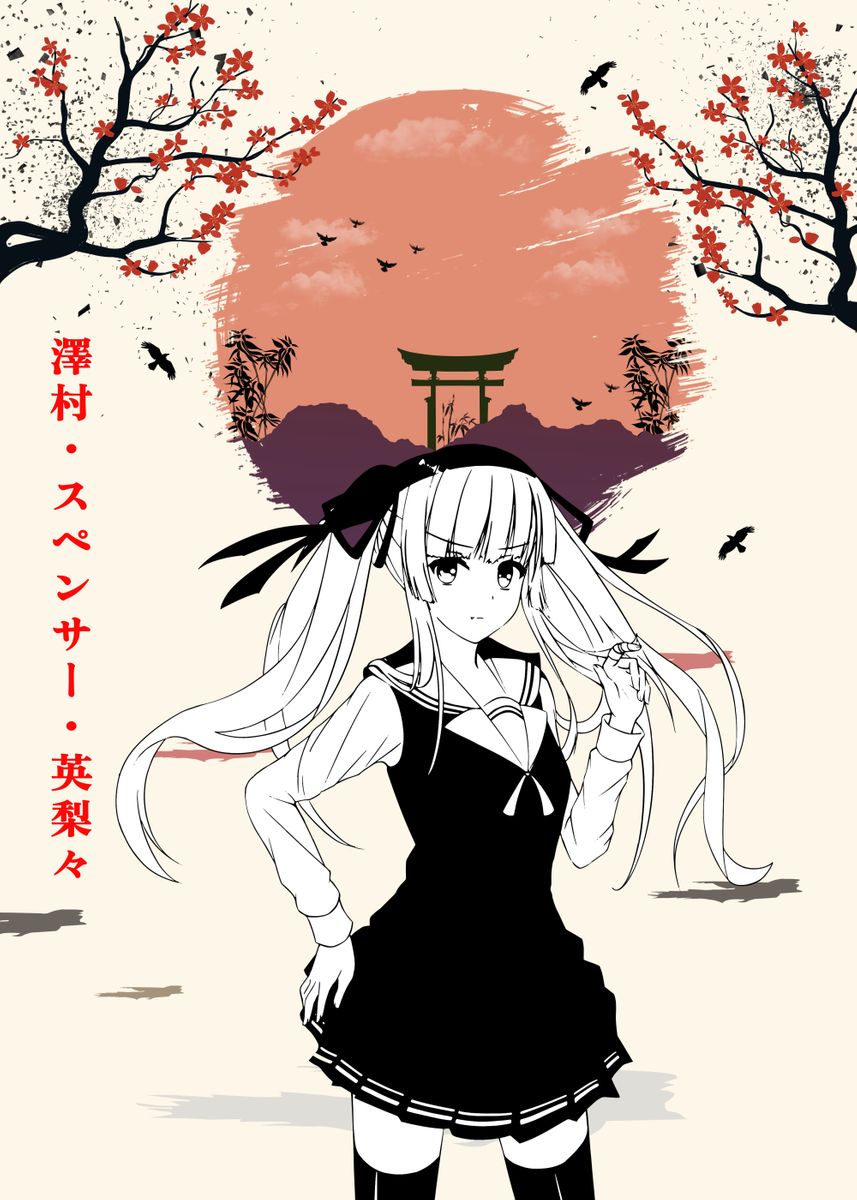 'Eriri Spencer Sawamura ' Poster, picture, metal print, paint by Anime ...