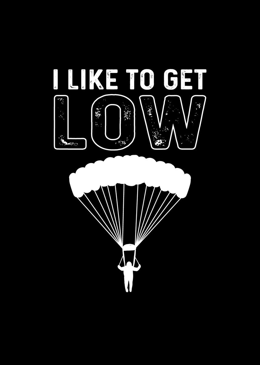 'I Like To Get Low For' Poster, picture, metal print, paint by Fabian ...