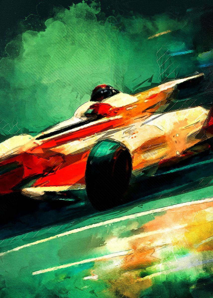 'formula racing car ' Poster by JBJart Justyna Jaszke | Displate