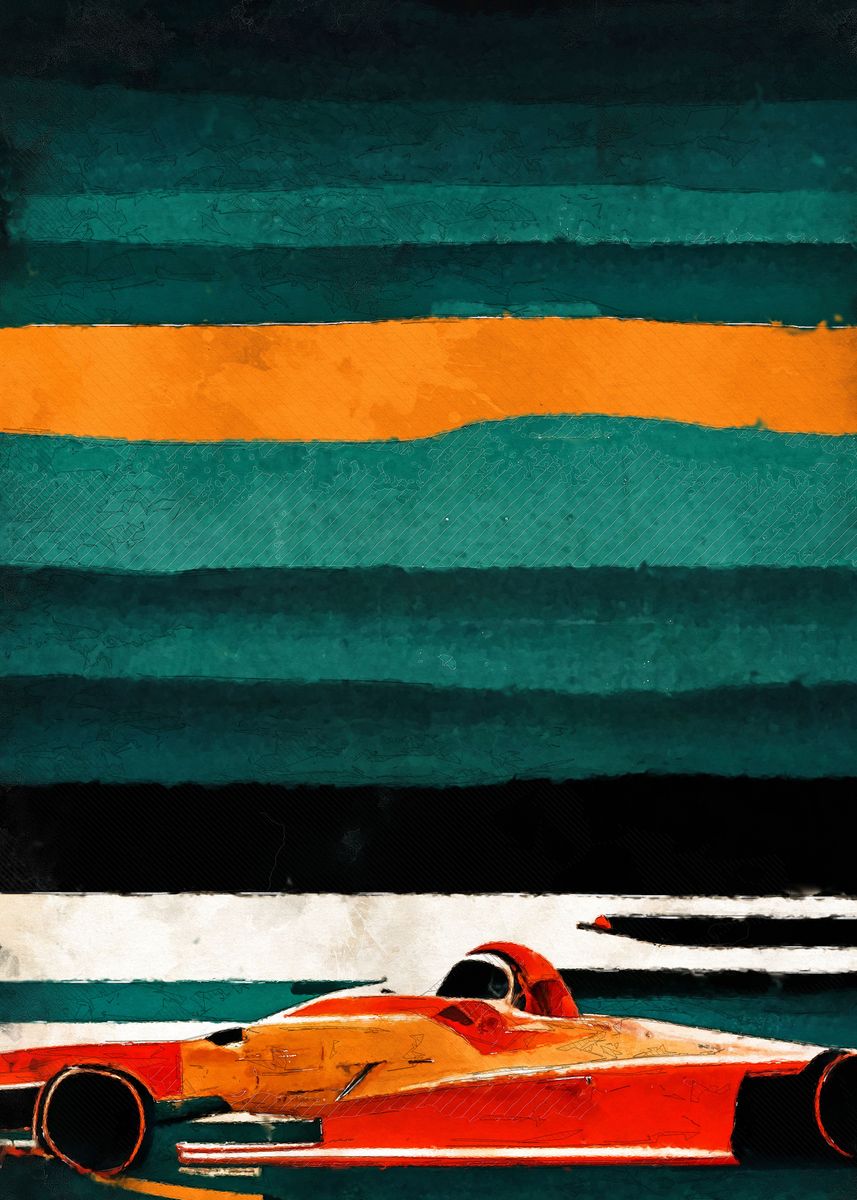 'formula racing car ' Poster, picture, metal print, paint by JBJart ...