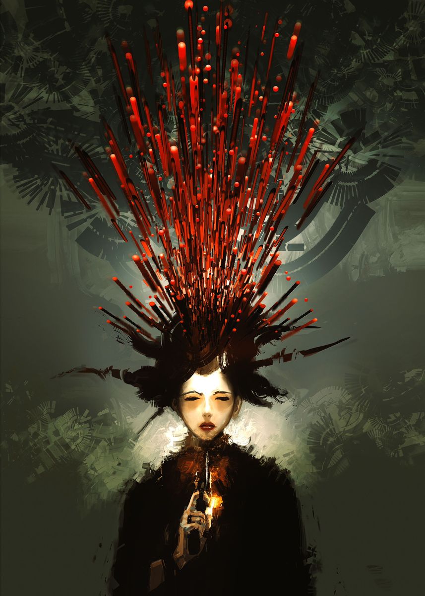 'Cyber suicide' Poster by Michael Landsberger | Displate