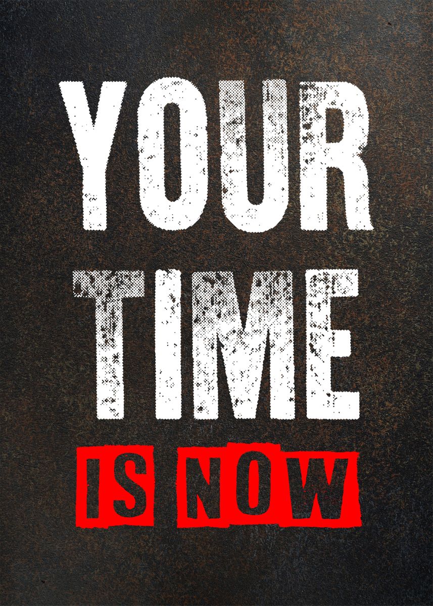 'motivational quote textart' Poster, picture, metal print, paint by ...