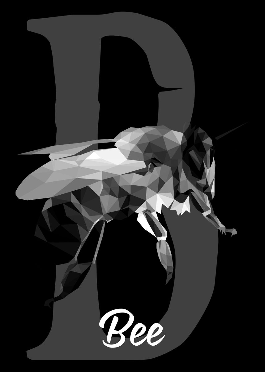'Bee' Poster, picture, metal print, paint by minh doan | Displate