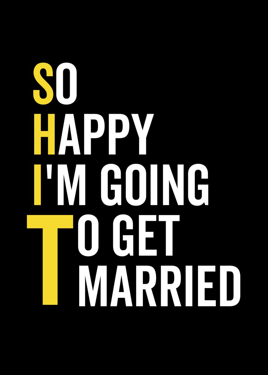 'So Happy Im Going To Get' Poster, picture, metal print, paint by ...