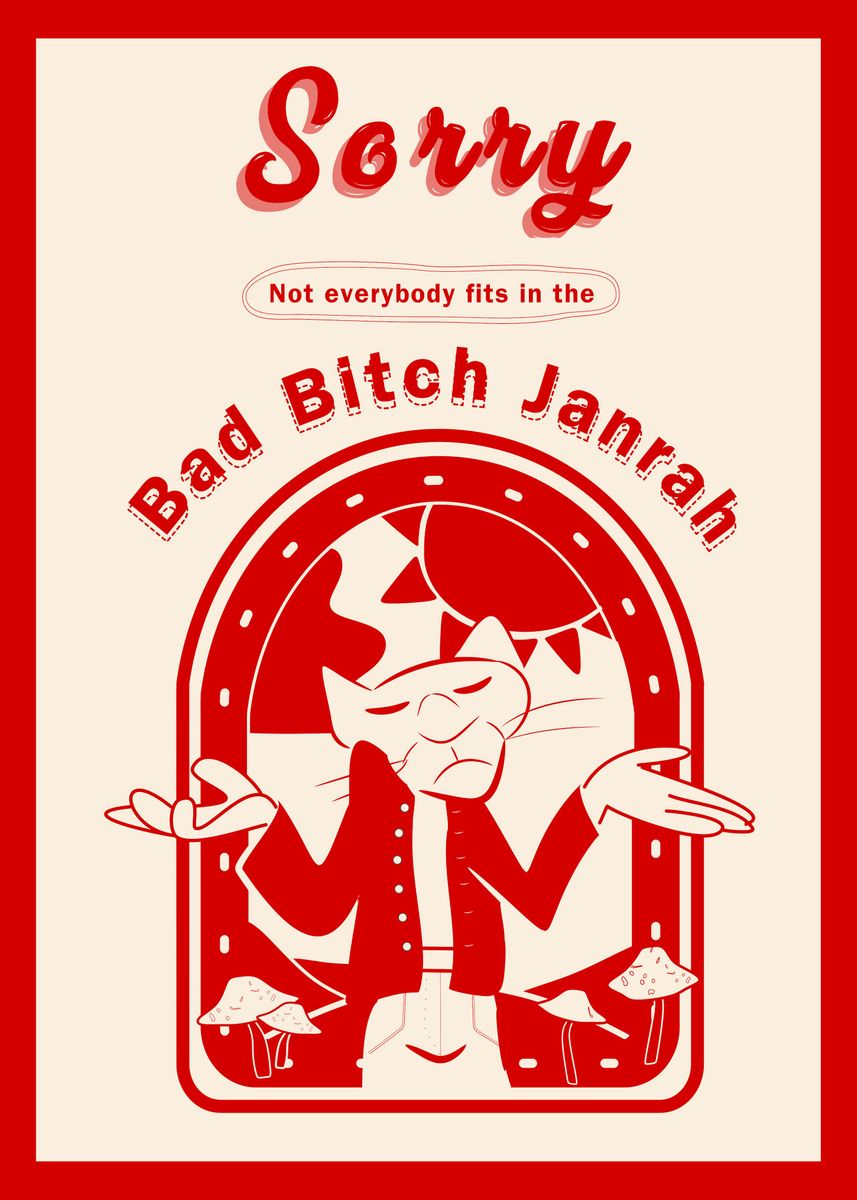'Trendy Bad Bitch Genre Art' Poster, picture, metal print, paint by ...