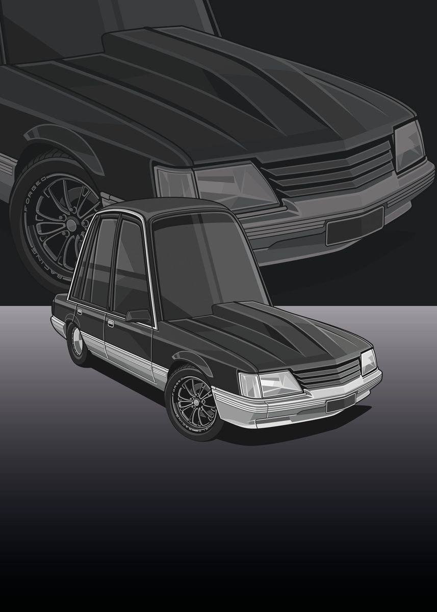 'vk commodore black' Poster, picture, metal print, paint by capture art ...