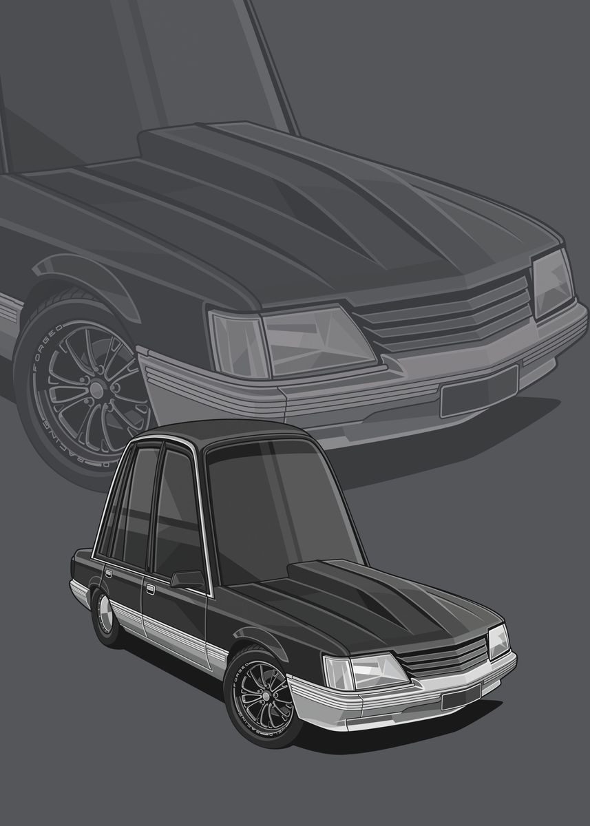 'vk commodore black' Poster, picture, metal print, paint by capture art ...