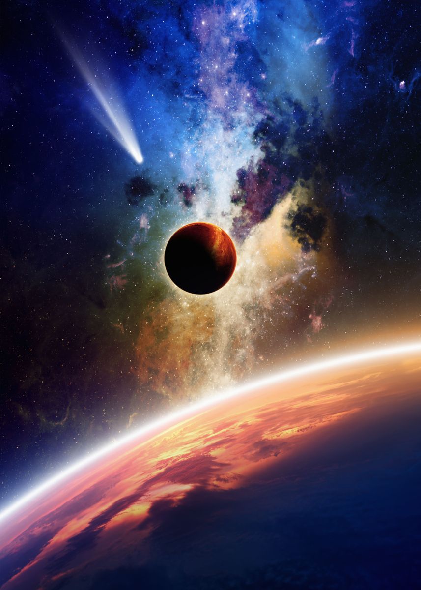 'Colors of Space' Poster by Azlan Xavier | Displate