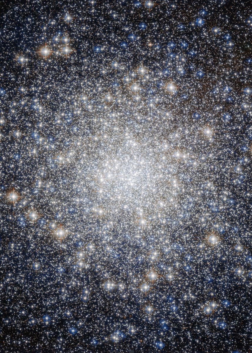 'Messier 92 Hubble' Poster, picture, metal print, paint by ...