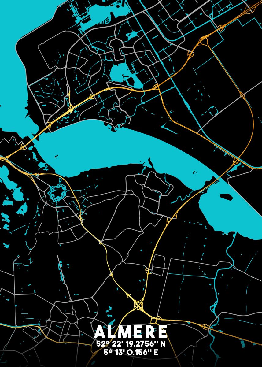 'Almere Netherlands' Poster by Clayborne Frank | Displate