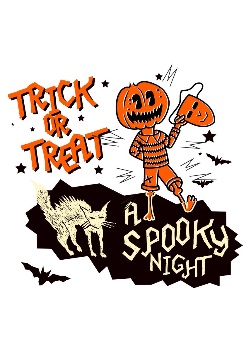 'Spirit Halloween 1' Poster, picture, metal print, paint by Trend Pick | Displate