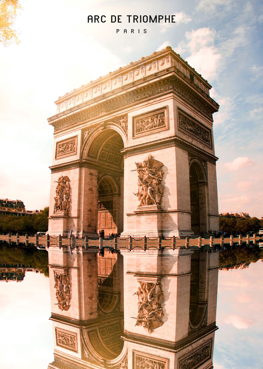 'Arc de Triomphe ' Poster, picture, metal print, paint by Famous City ...