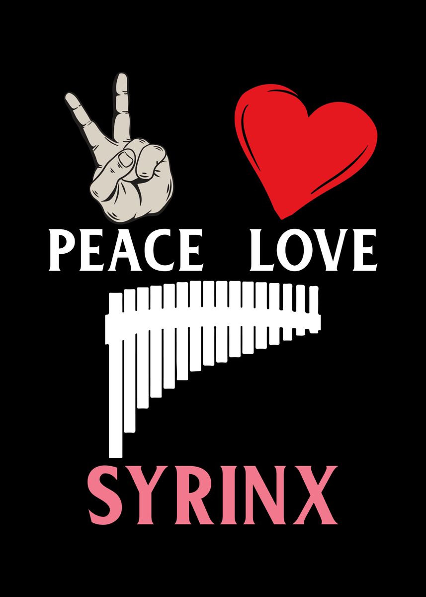 'Syrinx Musical Instrument' Poster, picture, metal print, paint by ...