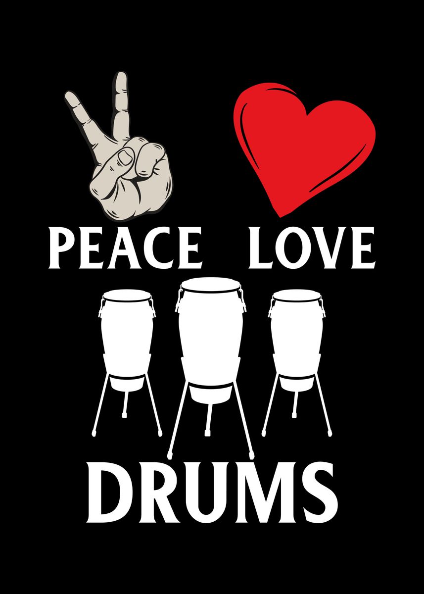 'Drums Musical Instruments' Poster, picture, metal print, paint by ...