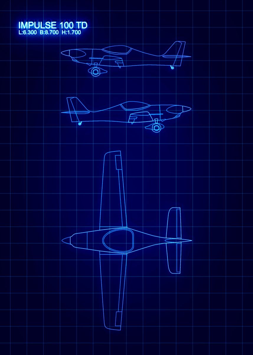 'IMPULSE 100 TD' Poster by Black Iris | Displate