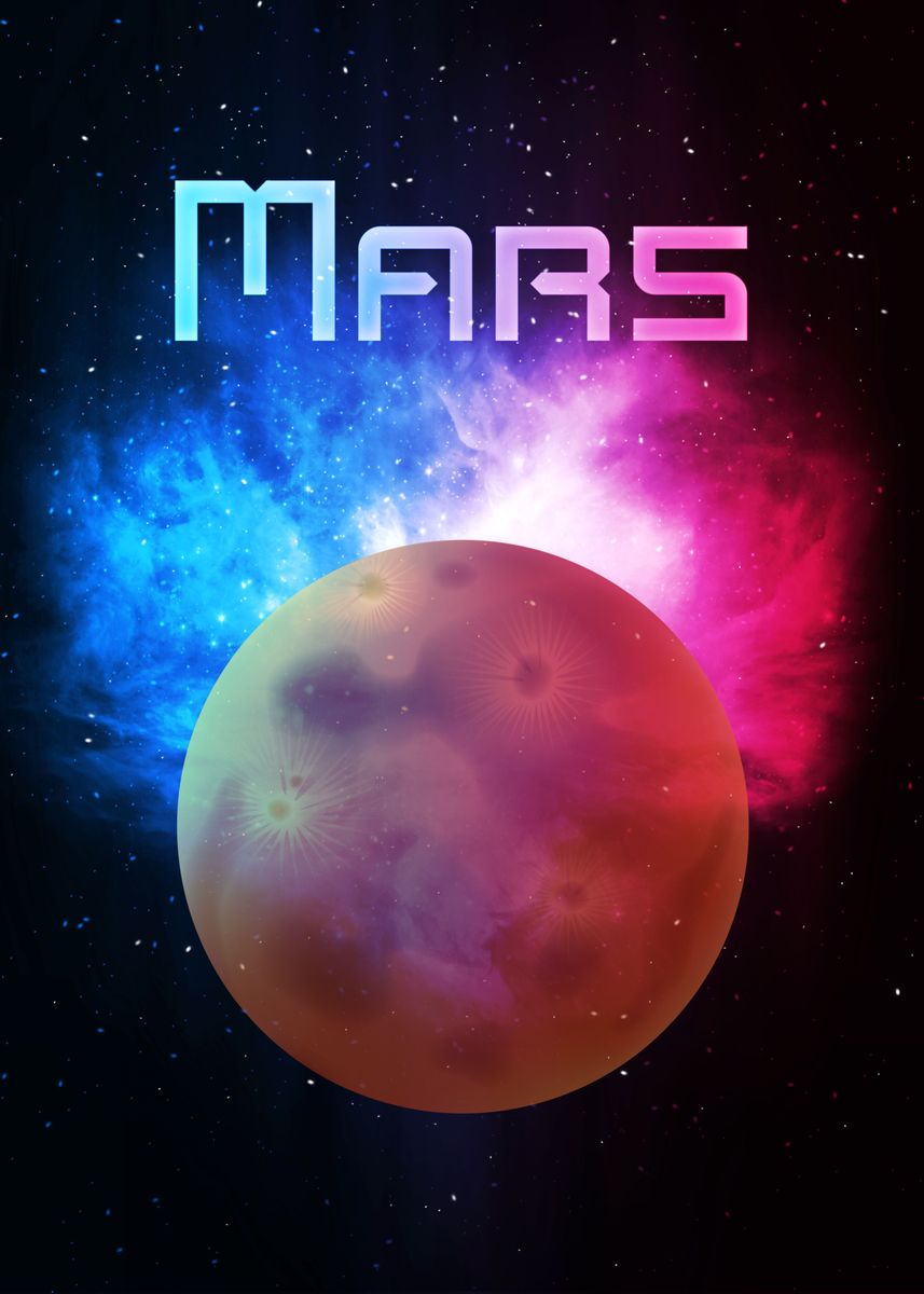 'Mars' Poster by Black Iris | Displate