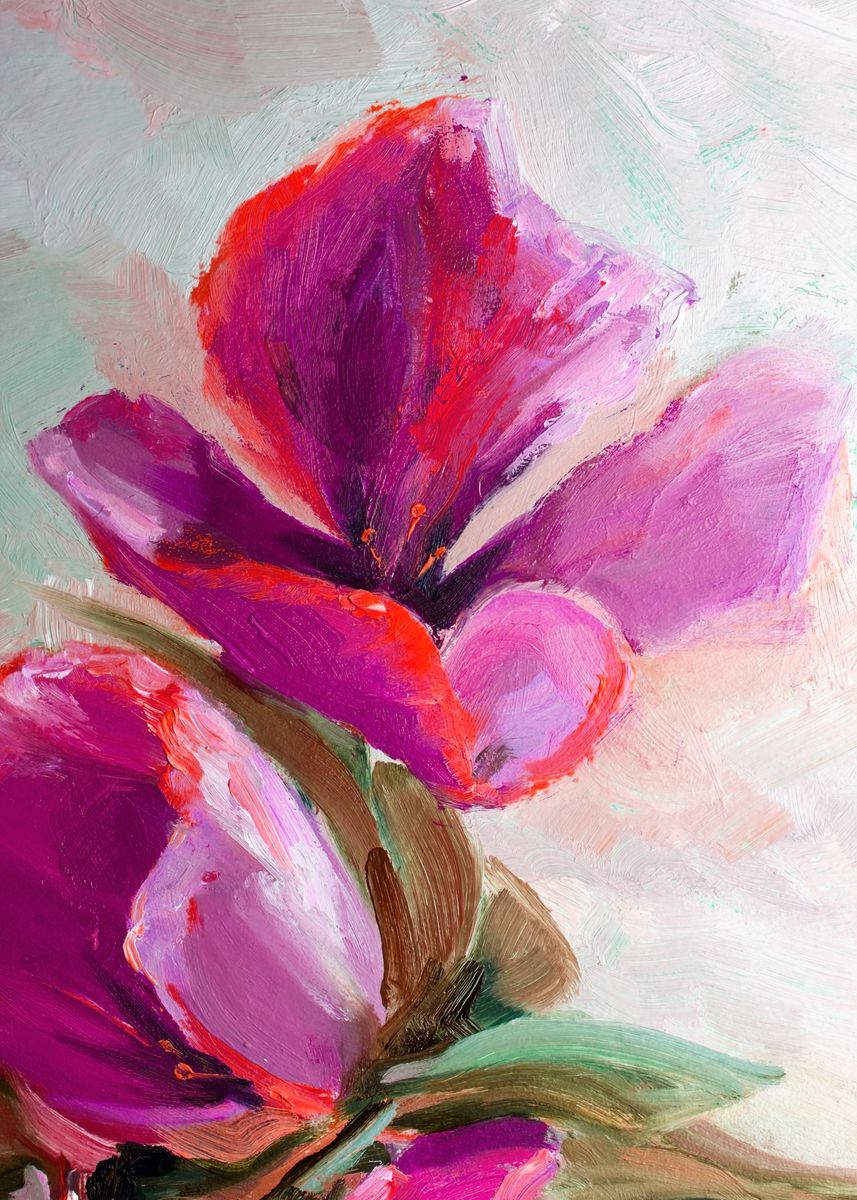 'Flowers Water Color Poster' Poster, picture, metal print, paint by ...