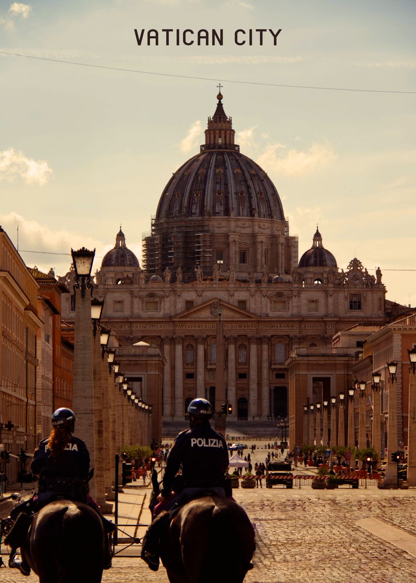 'Vatican ' Poster, picture, metal print, paint by Travel Addict | Displate