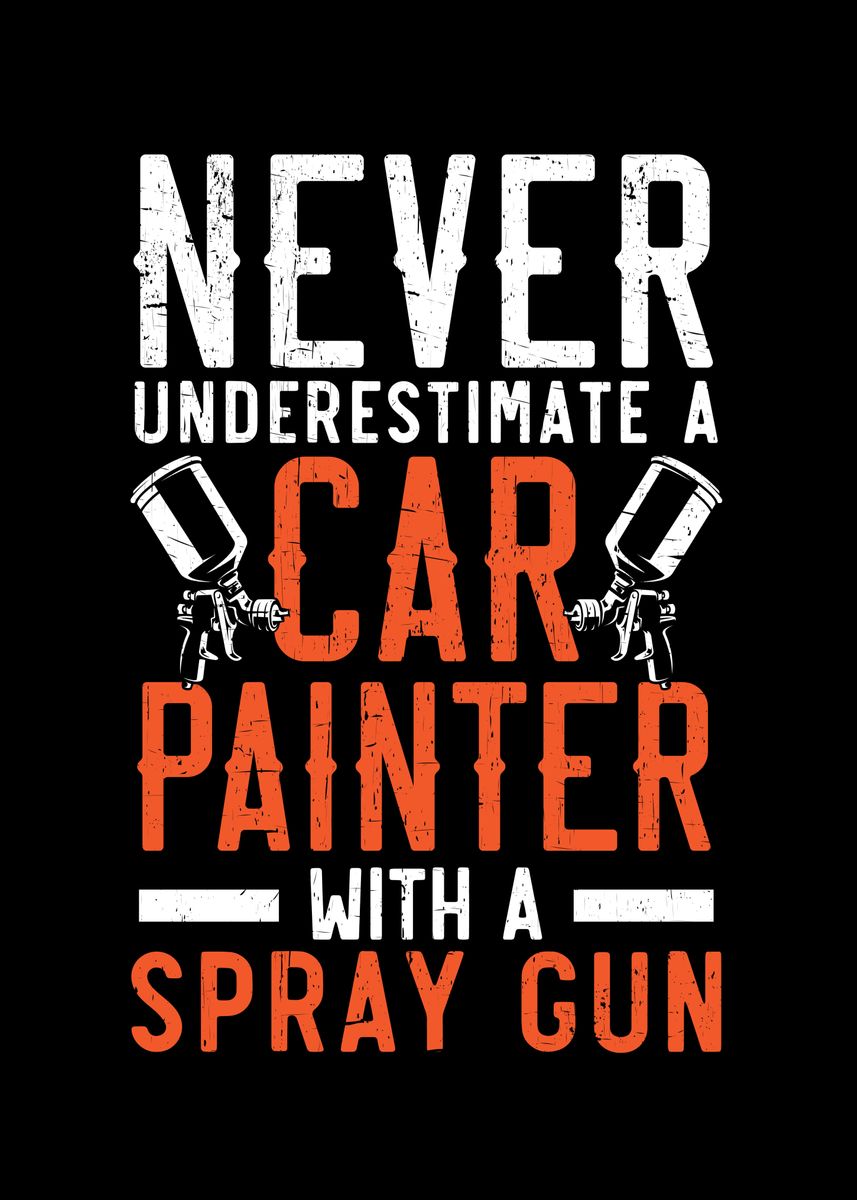 'Auto Body Painter' Poster, picture, metal print, paint by NAO | Displate