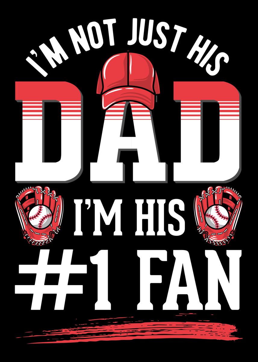 'Baseball Dad Son Fan' Poster by professionaldesigns | Displate
