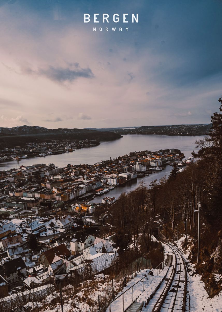 'Bergen ' Poster by Explore Universe | Displate