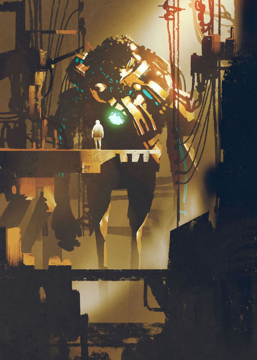 'Incandescent' Poster, picture, metal print, paint by dwopp | Displate