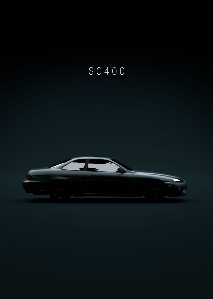 '1997 SC400' Poster, picture, metal print, paint by 21 MXM | Displate