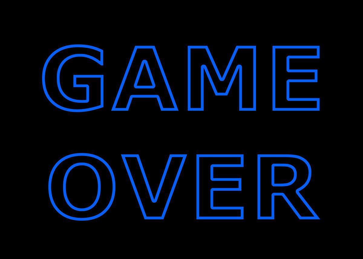 'GAME OVER' Poster by Eng Hadoool | Displate