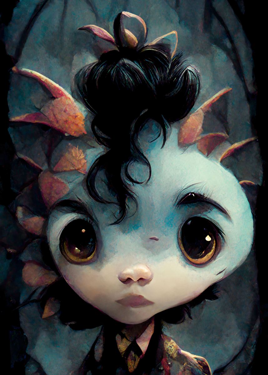 'Cute Dragon Baby' Poster, picture, metal print, paint by Displate ...