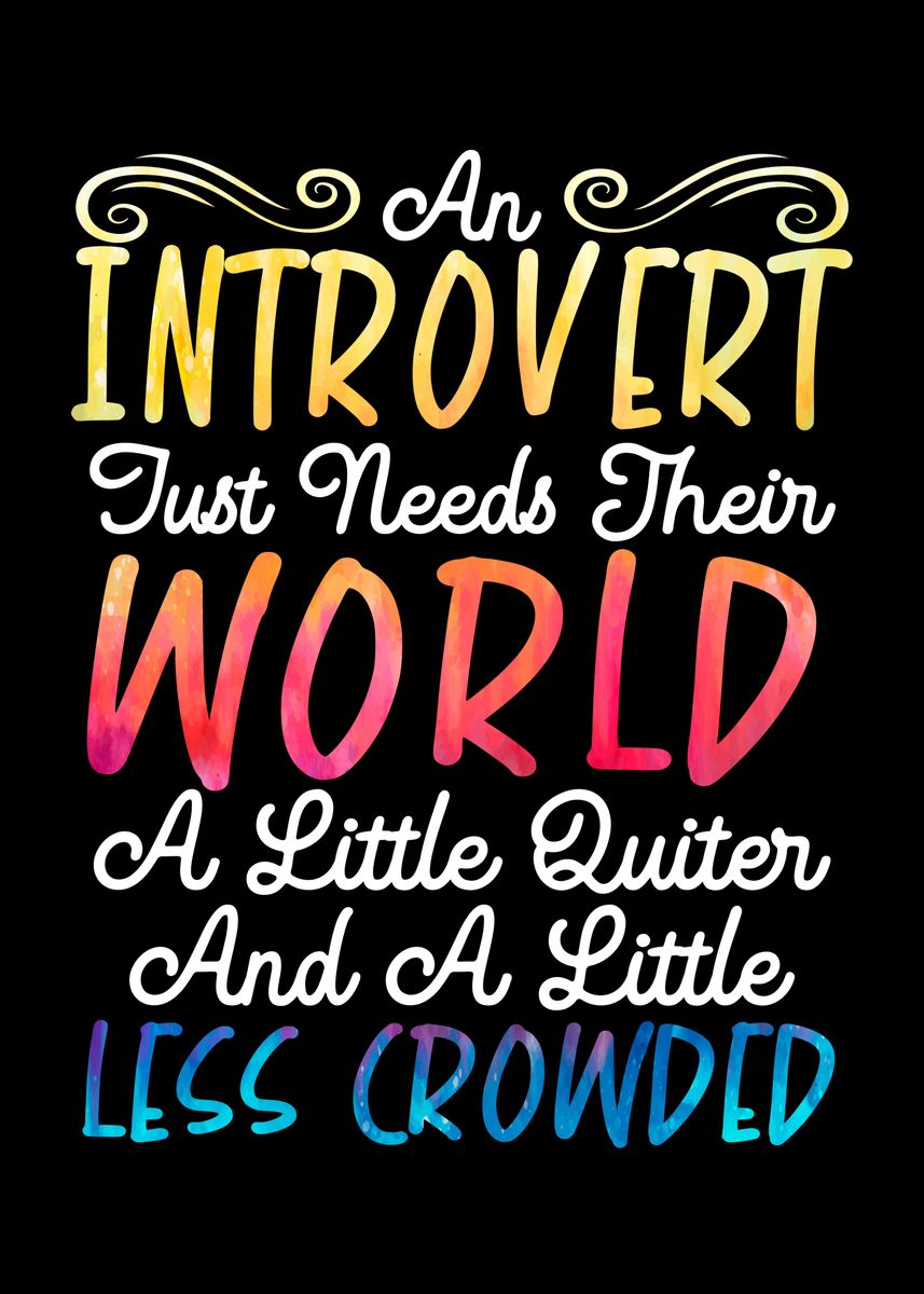 'Introvert' Poster by NAO | Displate