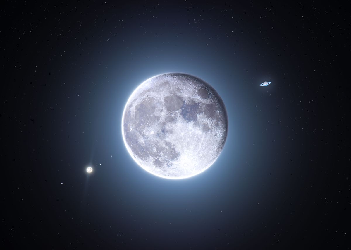 'Moon Dance' Poster by Rami Ammoun | Displate