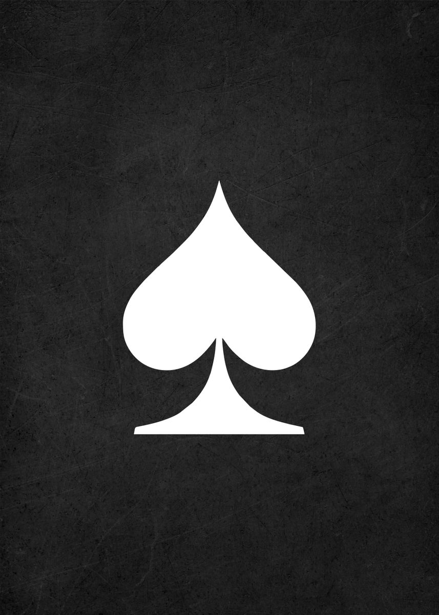 'playing card spade' Poster, picture, metal print, paint by Bestselling ...