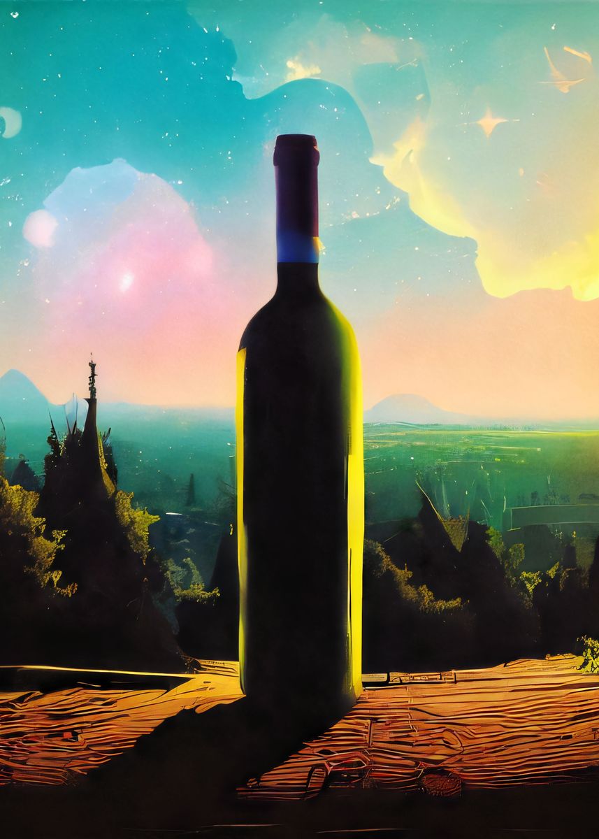 'Bottle scape' Poster by Zoran | Displate